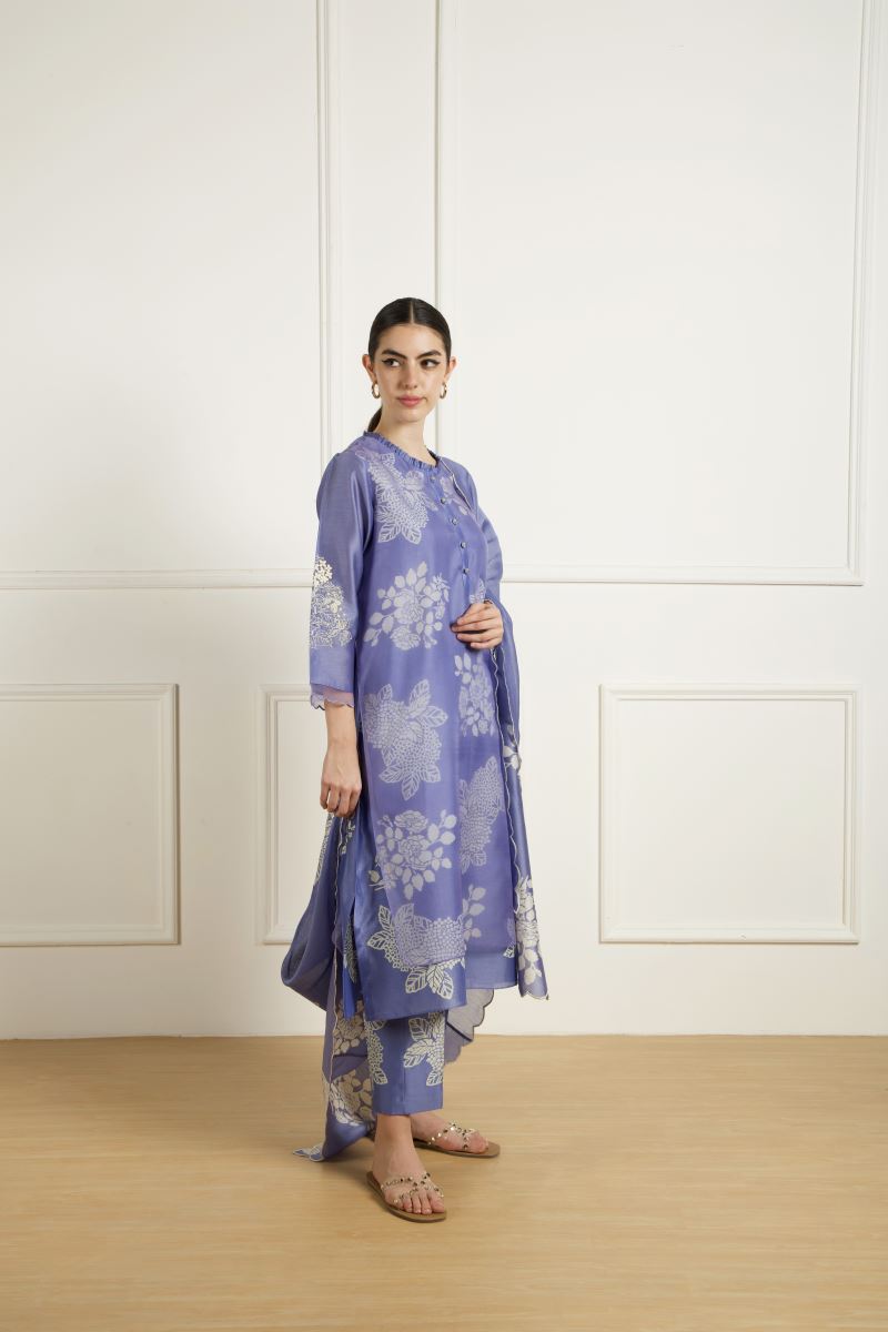 Buy - Celeste twilight double layer tunic set | Elan Store