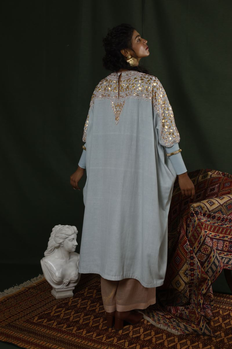 Buy - Torana cool blue kaftan set | Elan Store