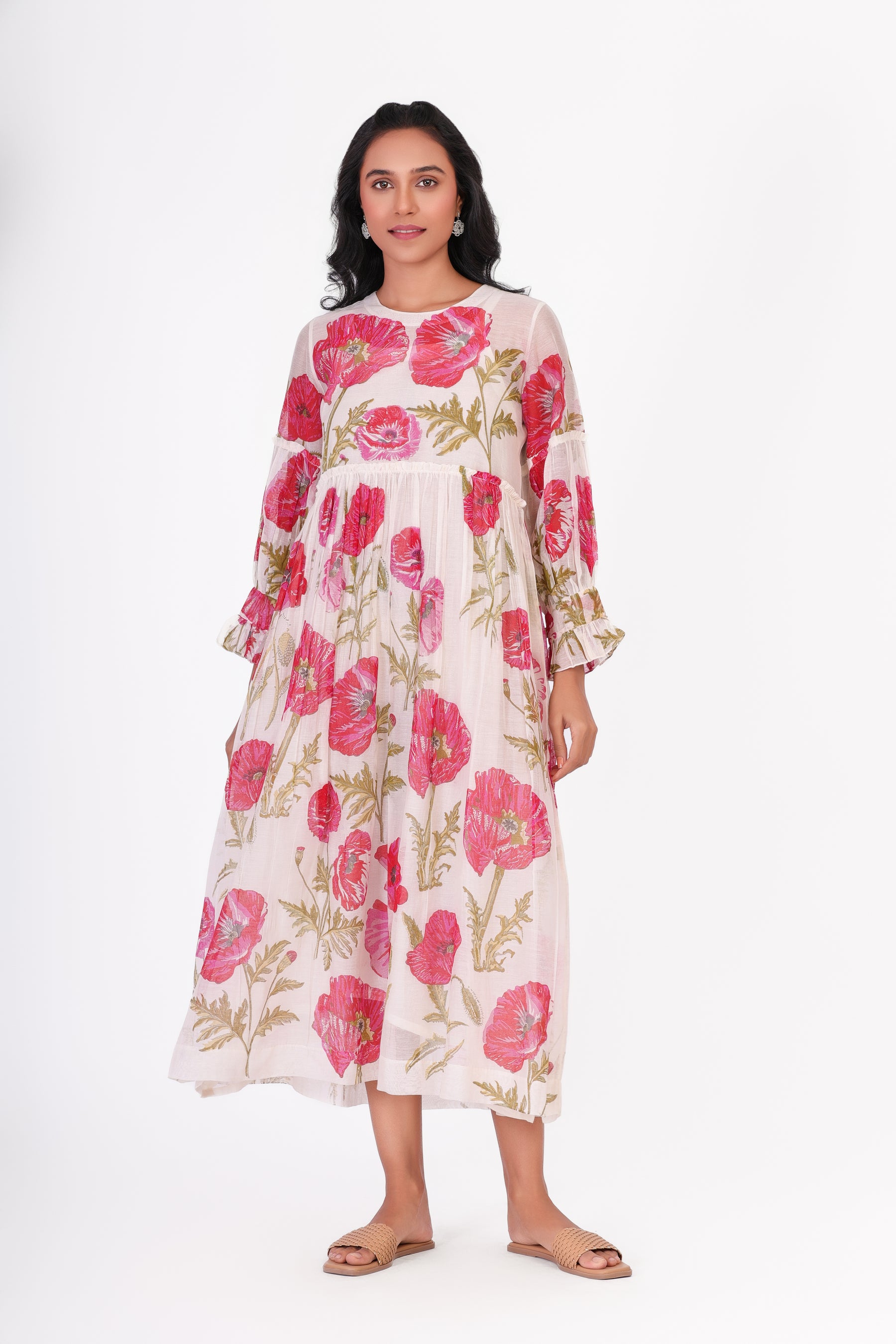 Buy - Marie garden yellow dress | Elan Store