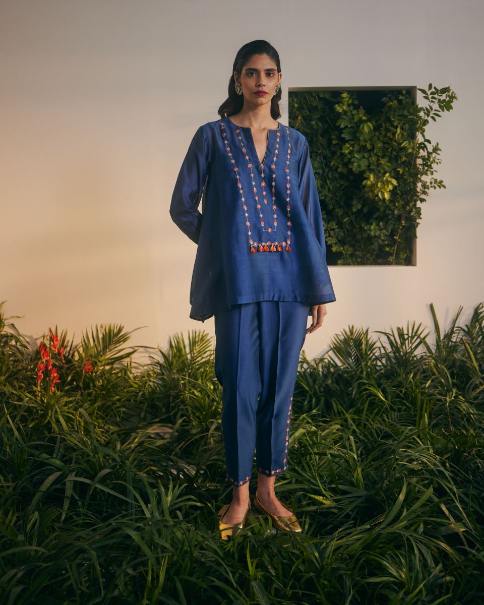 Buy - Ima blue co-ord set | Elan Store