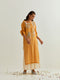 Buy - Mustard kurta with ivory inner | Elan Store