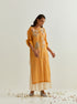 Buy - Mustard kurta with ivory inner | Elan Store