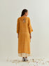 Buy - Mustard kurta with ivory inner | Elan Store