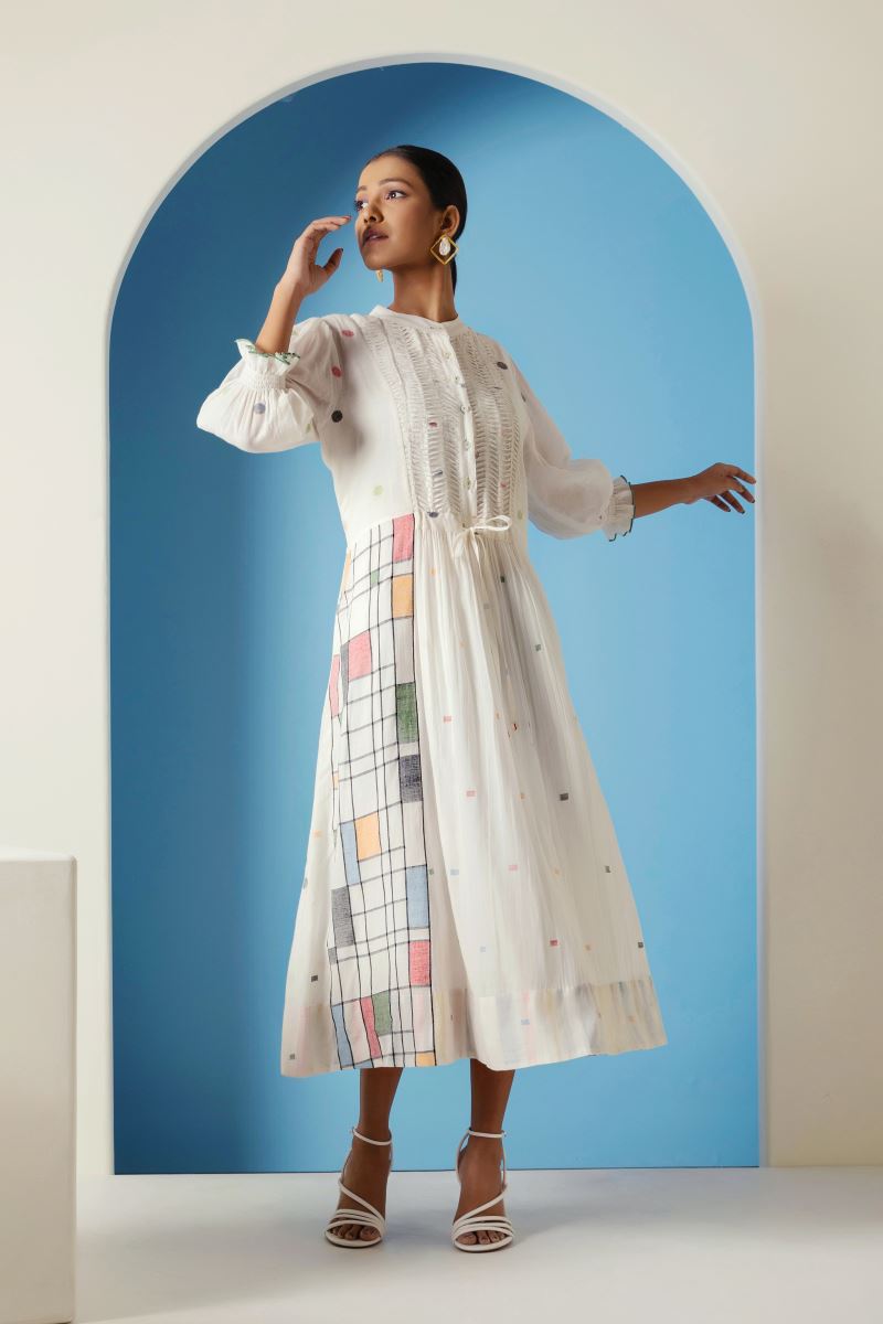 Buy - Prism zig-zag zenith dress | Elan Store