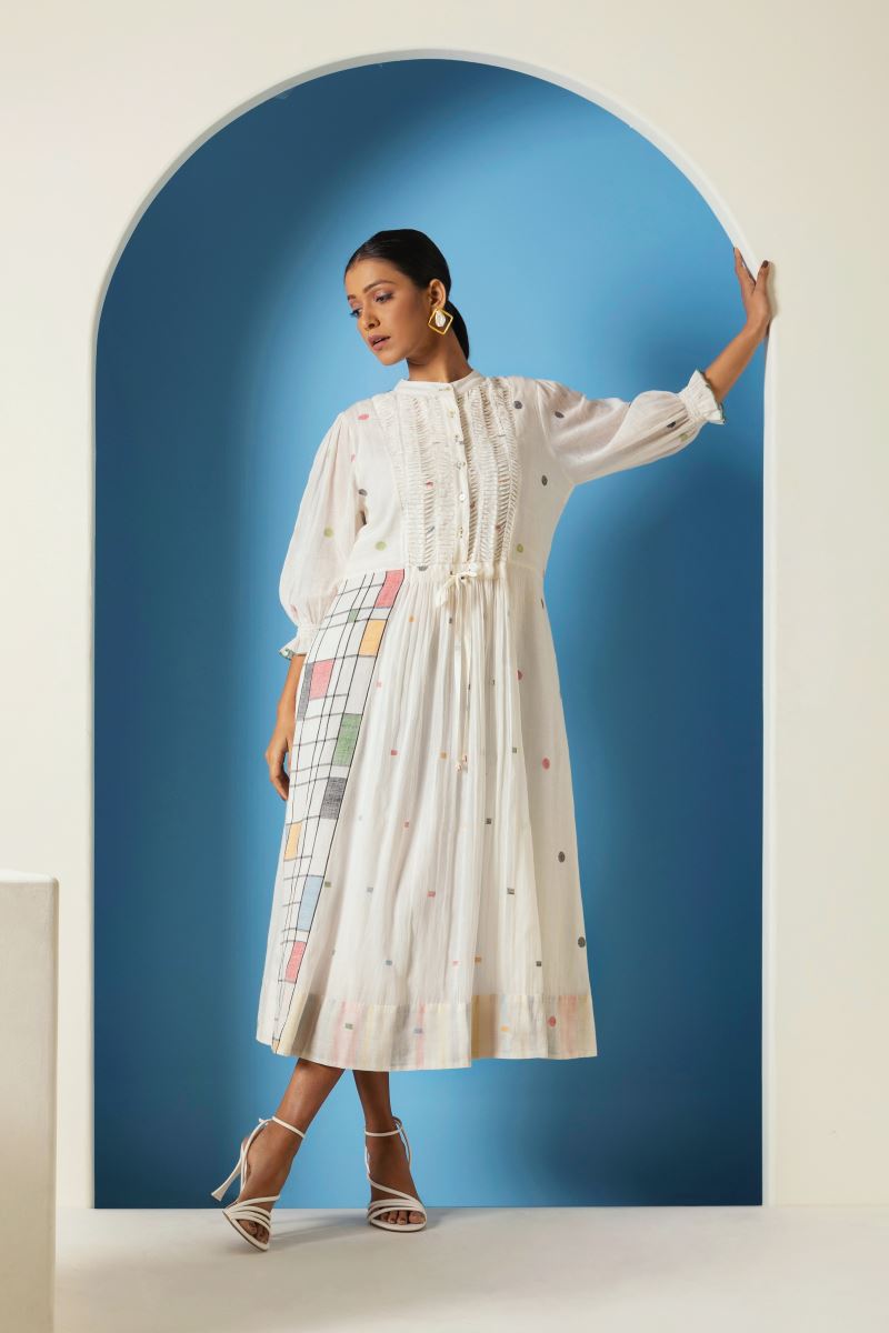 Buy - Prism zig-zag zenith dress | Elan Store