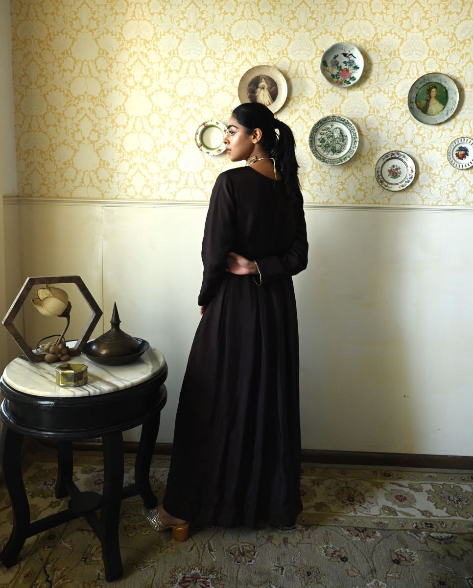 Buy - Roshnee princess brown dress | Elan Store
