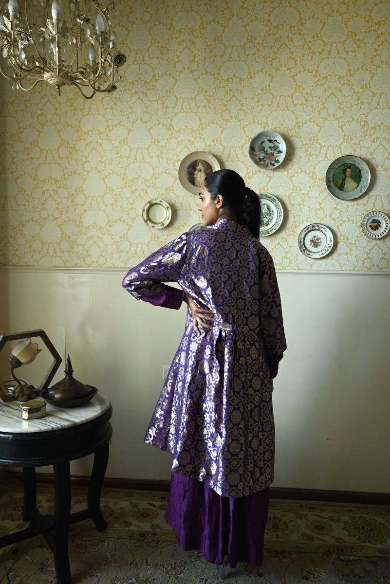 Buy - Roshnee sally purple jacket | Elan Store