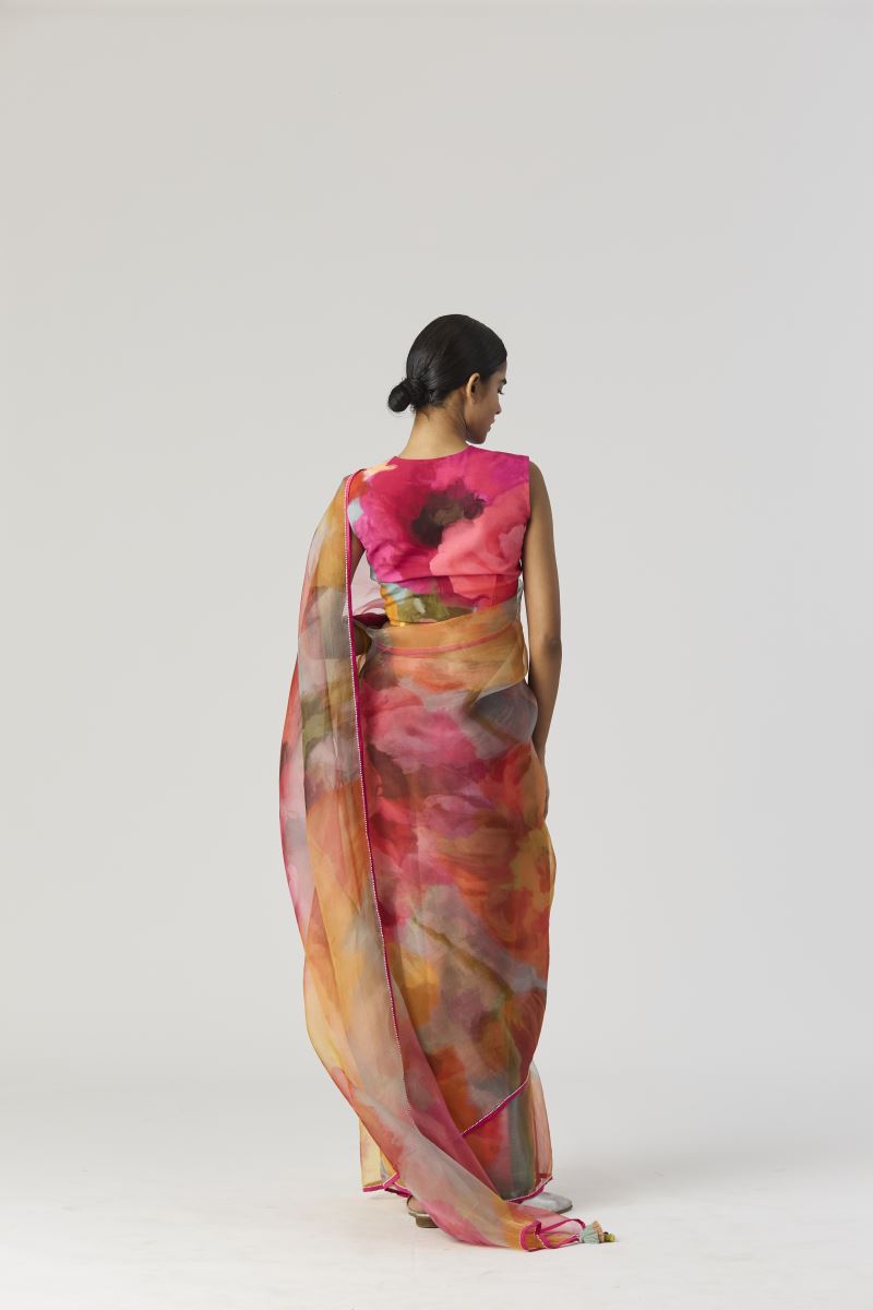 Buy - Veronica multicolor sari | Elan Store