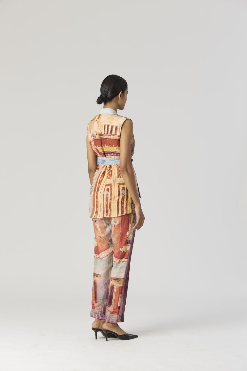 Buy - Villa roma multicolor jacket set | Elan Store