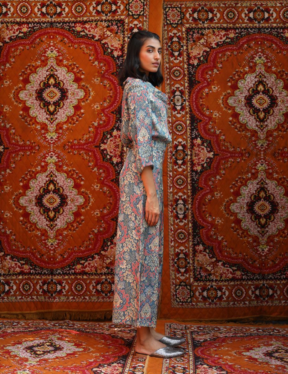 Buy - Atlas cowl top and high rise pants | Elan Store