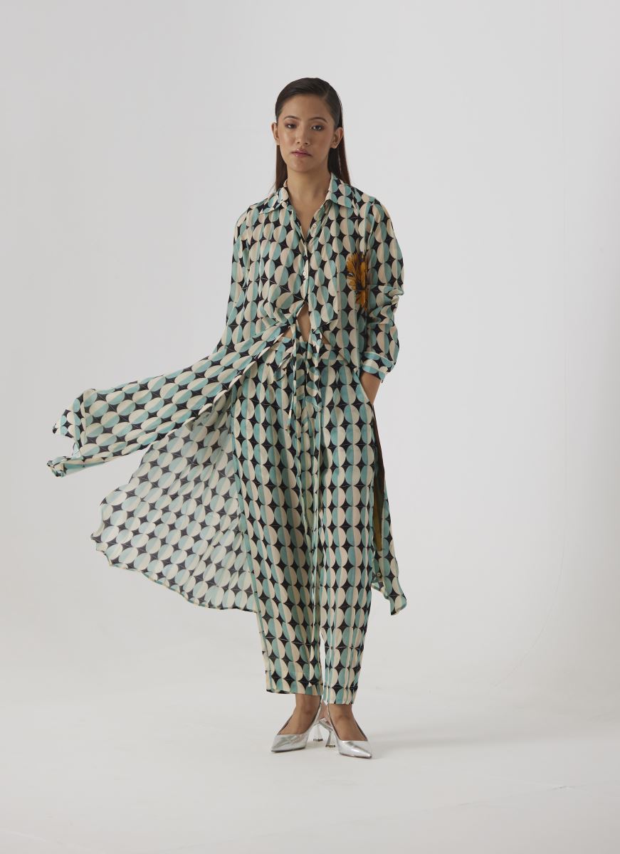 Buy - Beachside brunches gifu wrap kurta set | Elan Store