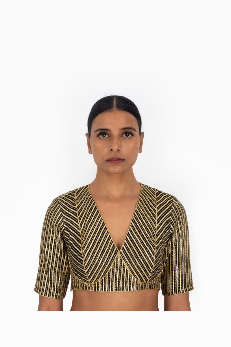 Buy - Black parvati blouse | Elan Store