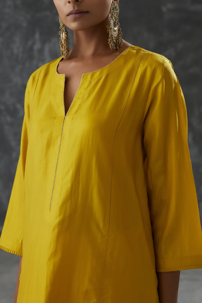 Buy - Corn perforated panel tunic | Elan Store