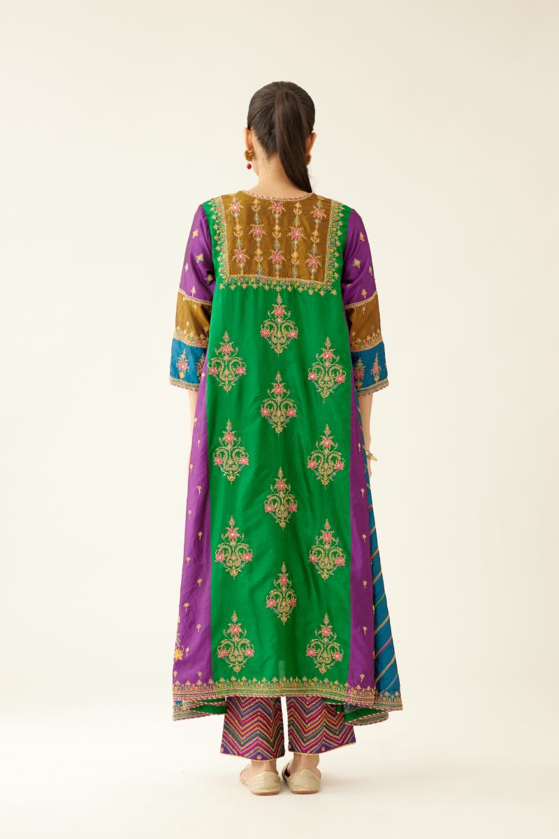 Buy - Devi multi color kurta set | Elan Store