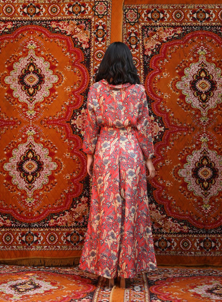 Buy - Fez cowl top and high rise pants | Elan Store