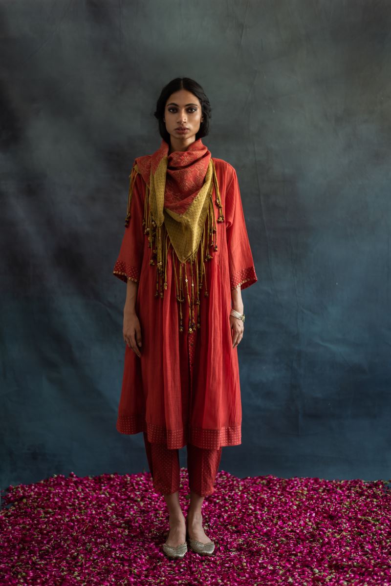 Buy - Ginger orange caleb dress | Elan Store