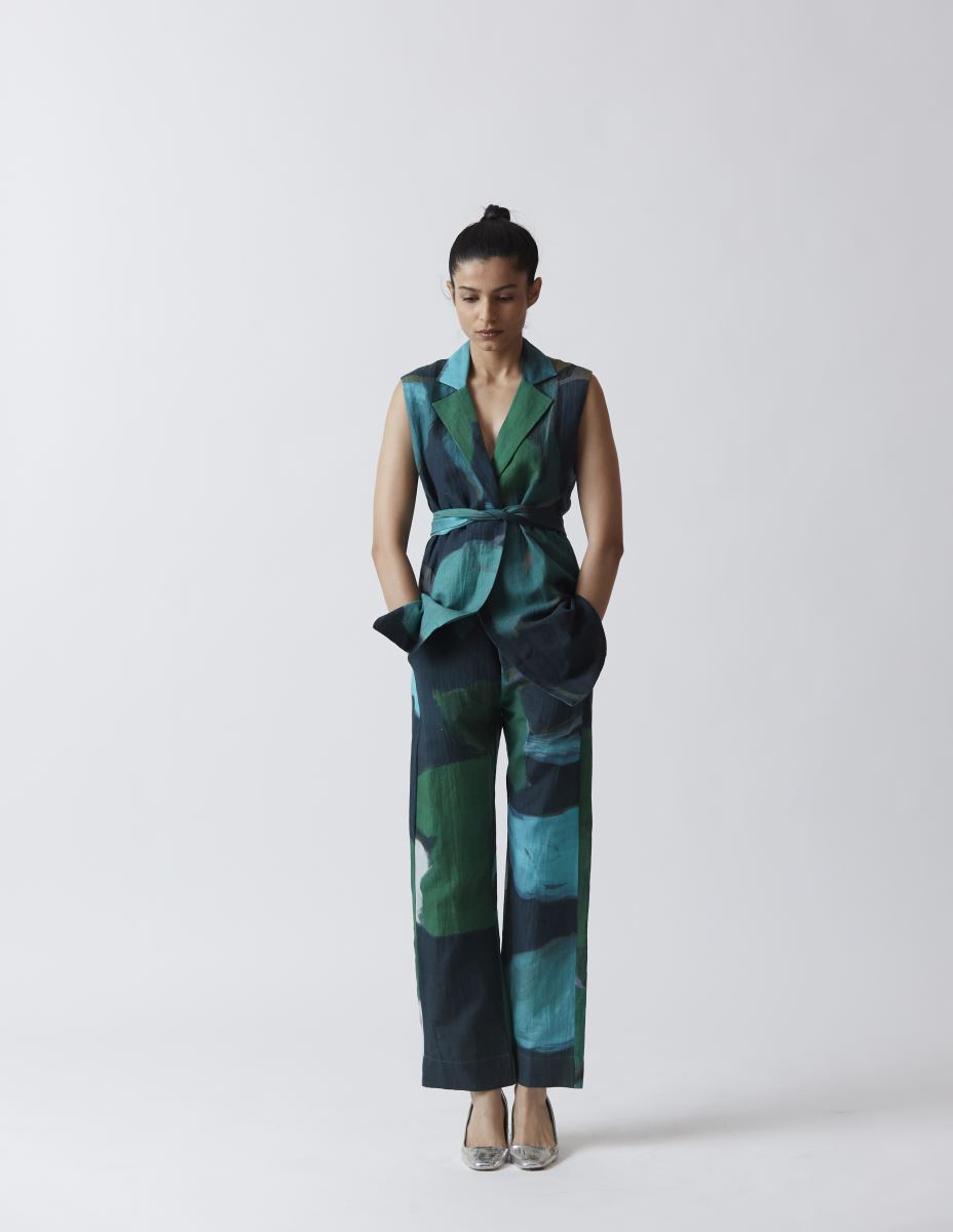 Buy - Jade green jacket set | Elan Store