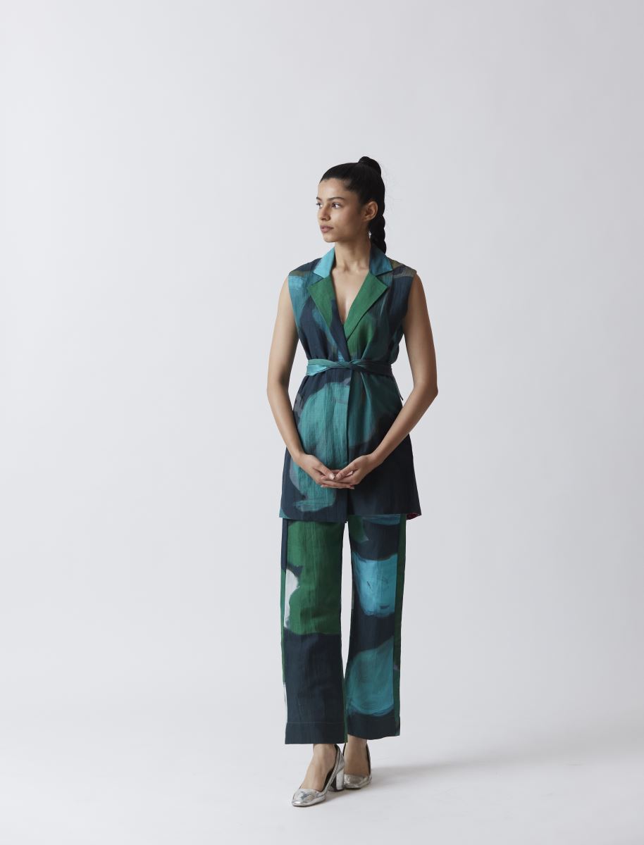 Buy - Jade green jacket set | Elan Store
