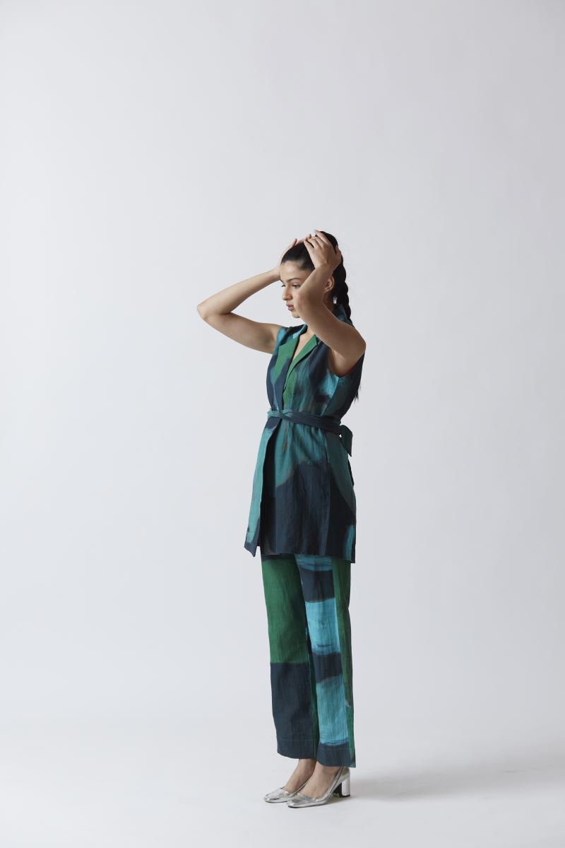 Buy - Jade green jacket set | Elan Store