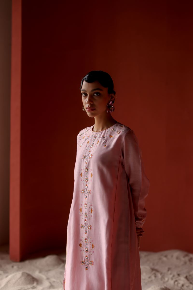 Buy - Lilac zavi kurta with pants | Elan Store