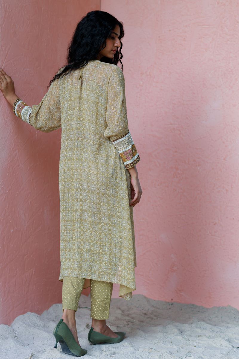 Buy - Moss isil kurta with trousers | Elan Store