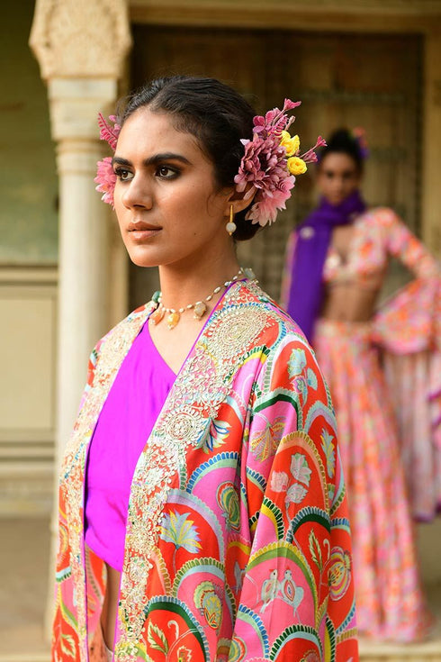 Buy - Nargis embroidered cape | Elan Store