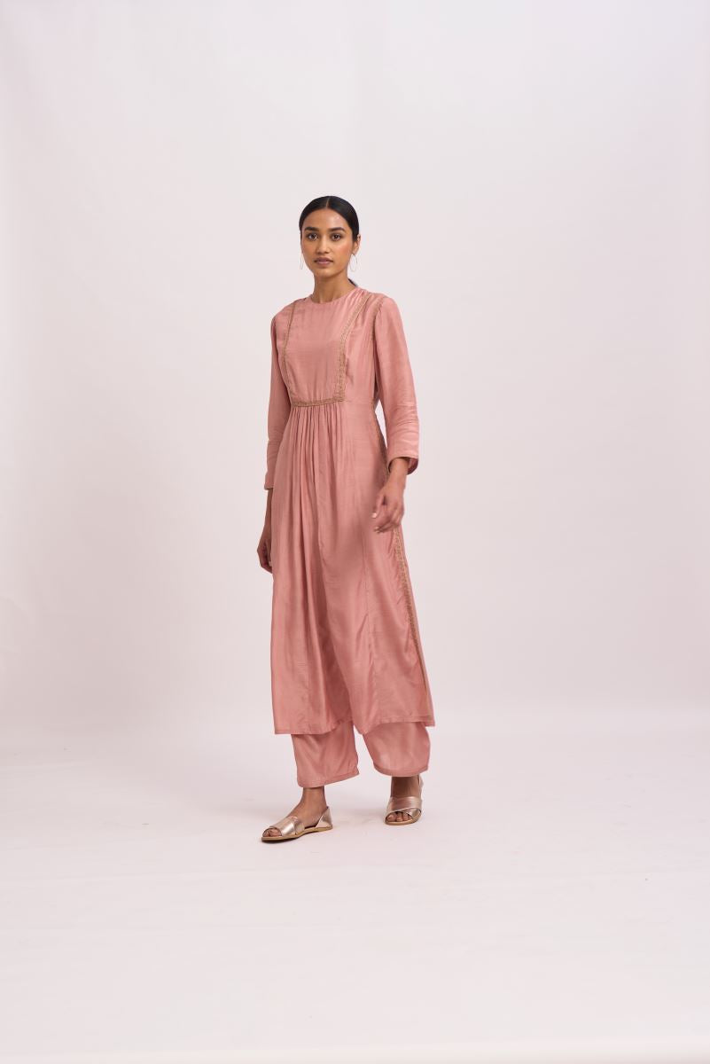 Buy - Old rose aavni kurta set | Elan Store