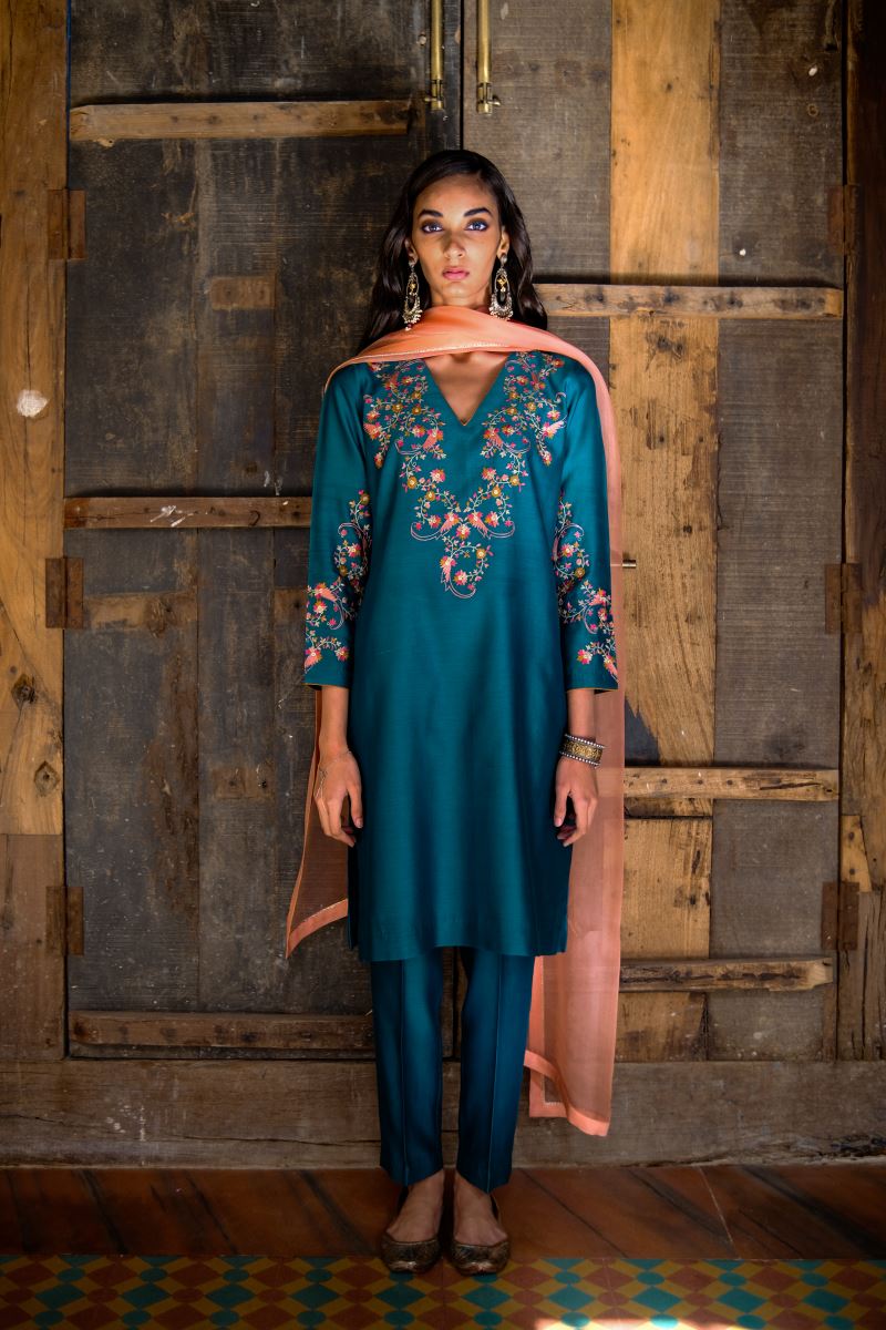 Buy - Phirozi prisha kurta set | Elan Store