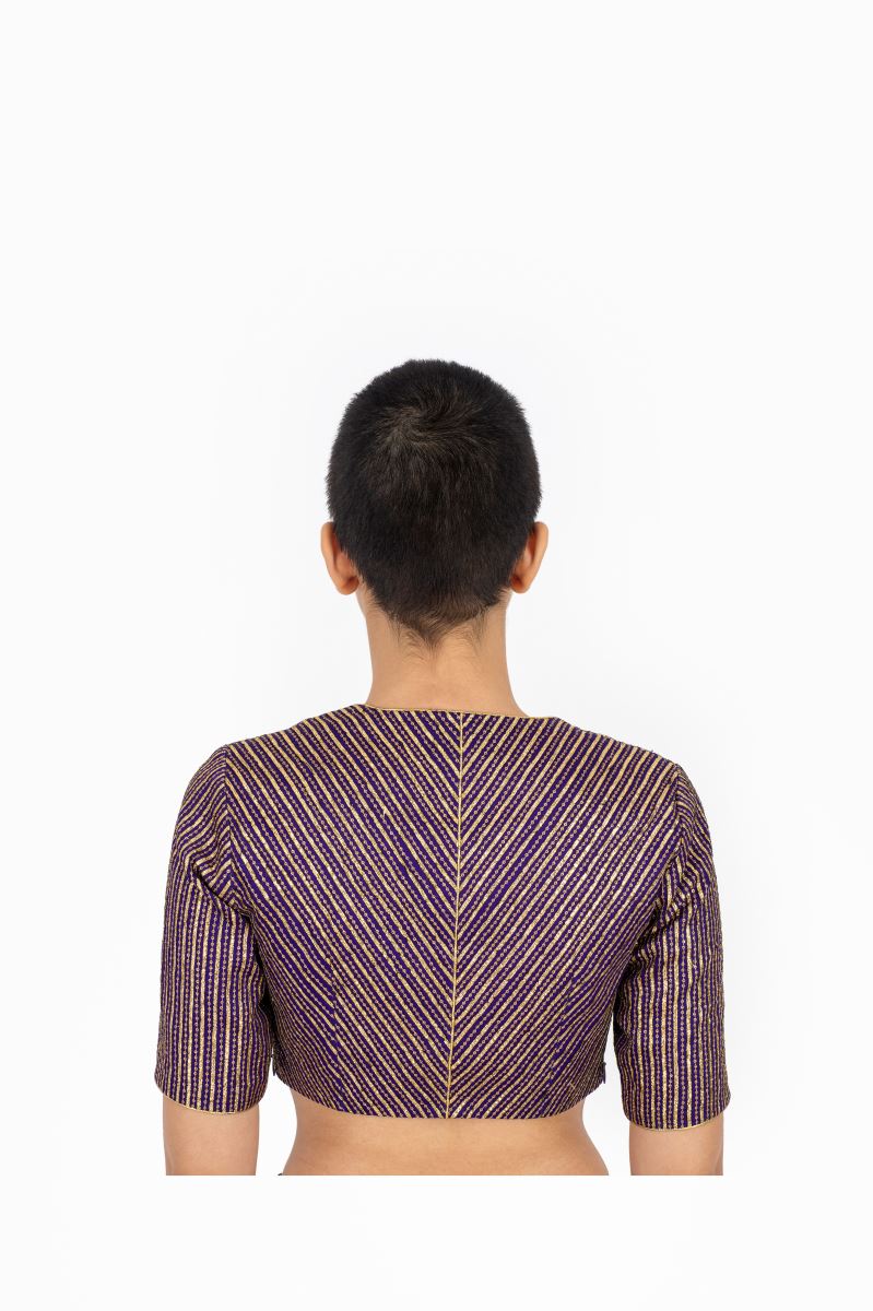 Buy - Purple parvati blouse | Elan Store