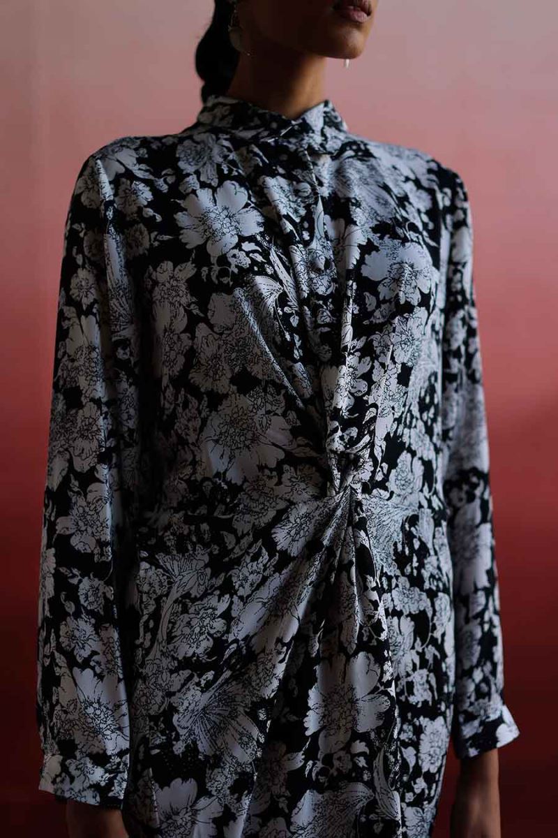 Buy - Qian knot shirt | Elan Store