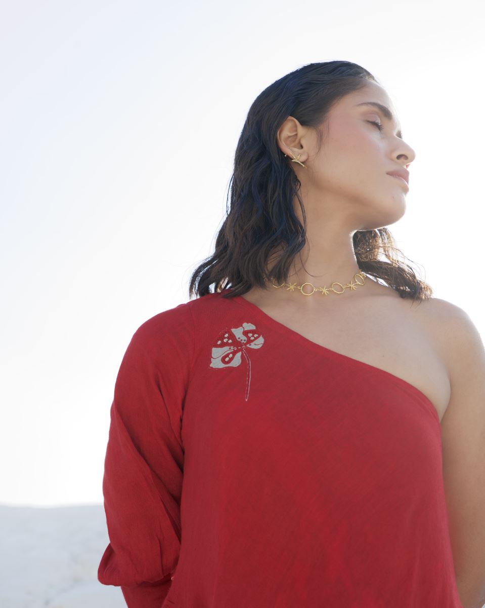 Buy - Ruby red dress | Elan Store