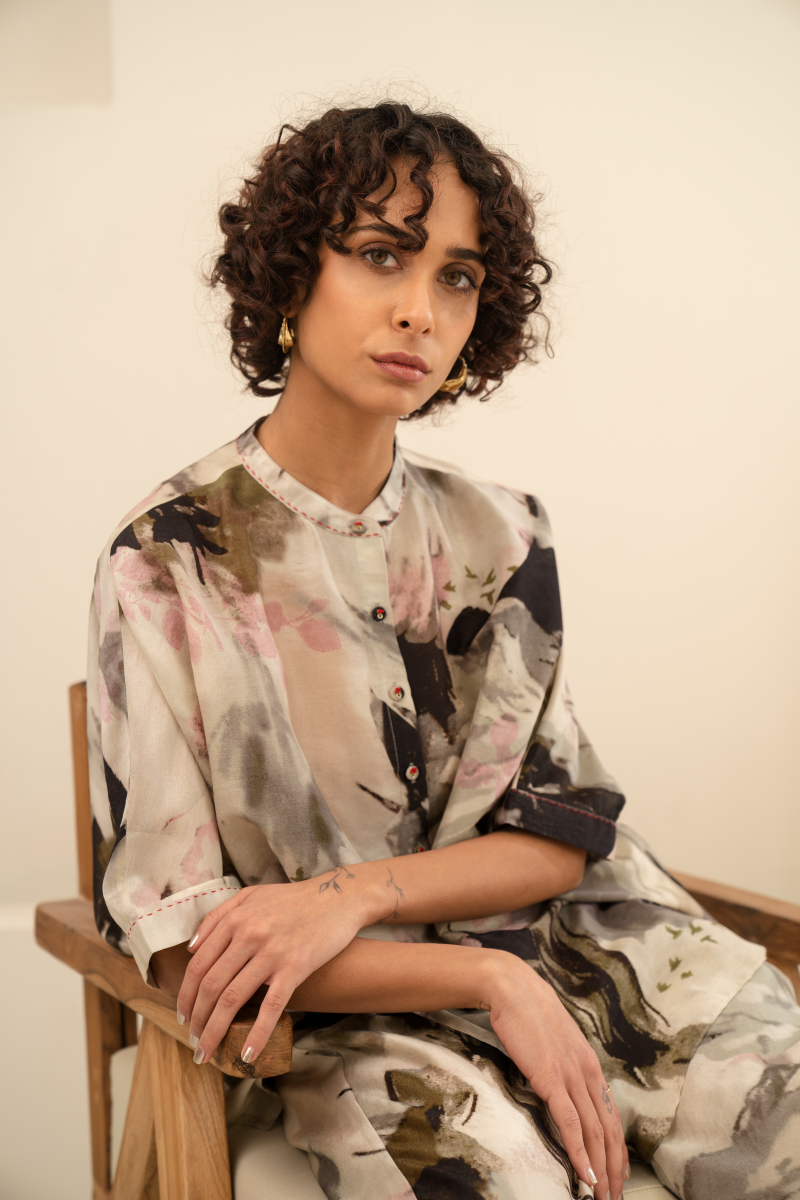Buy - Scattered petals print co-ord set | Elan Store