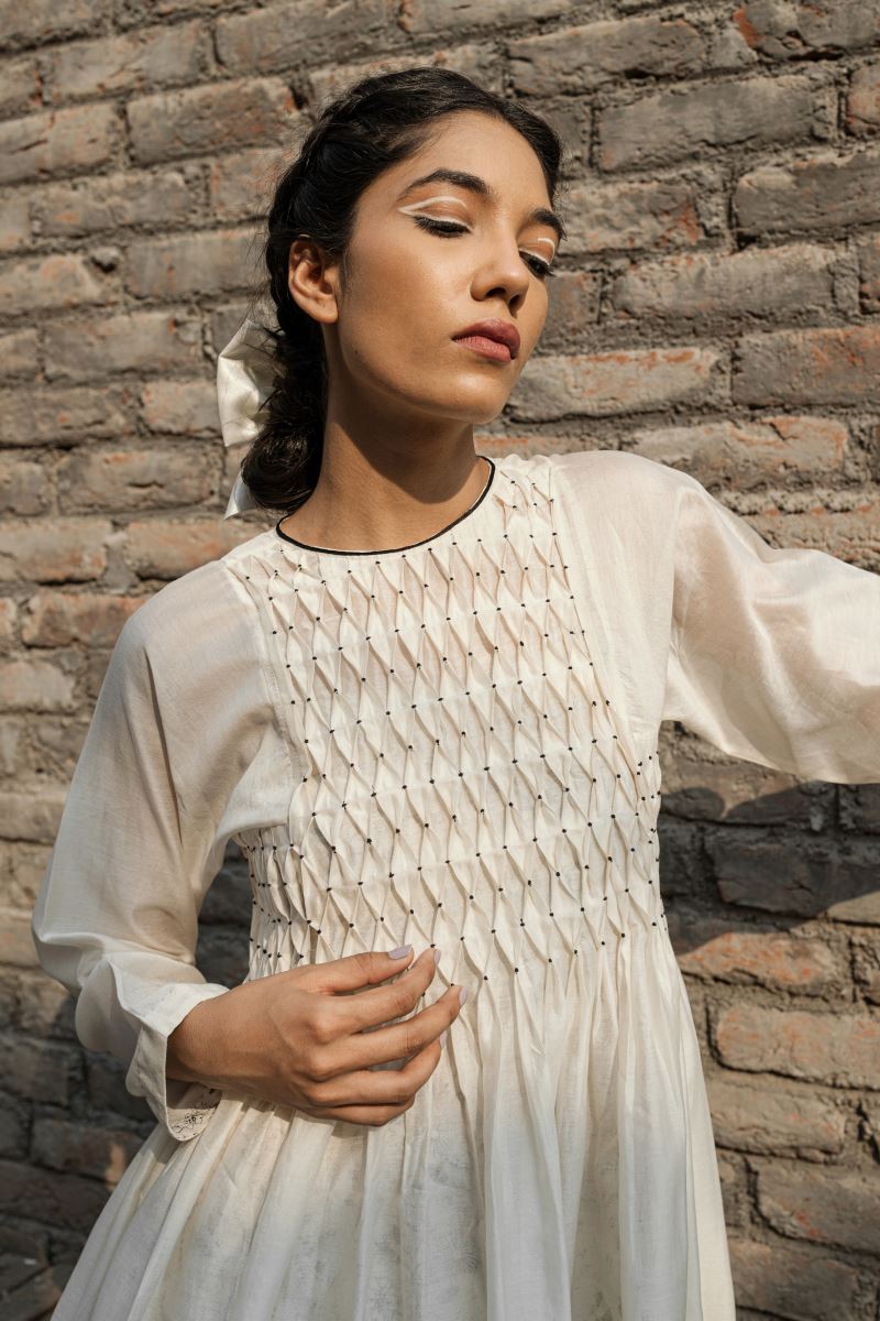 Buy - Snowdrop smocking dress with slip | Elan Store